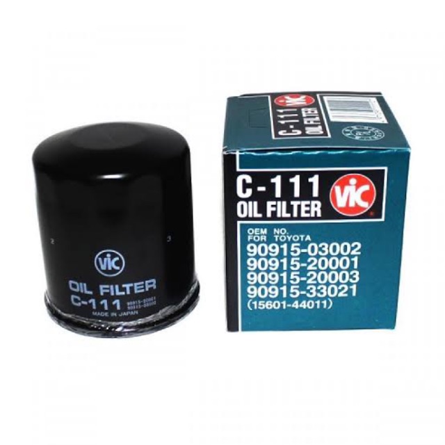 Oil filter Vic C-111 innova fortuner hi ace revo gas | Shopee Philippines