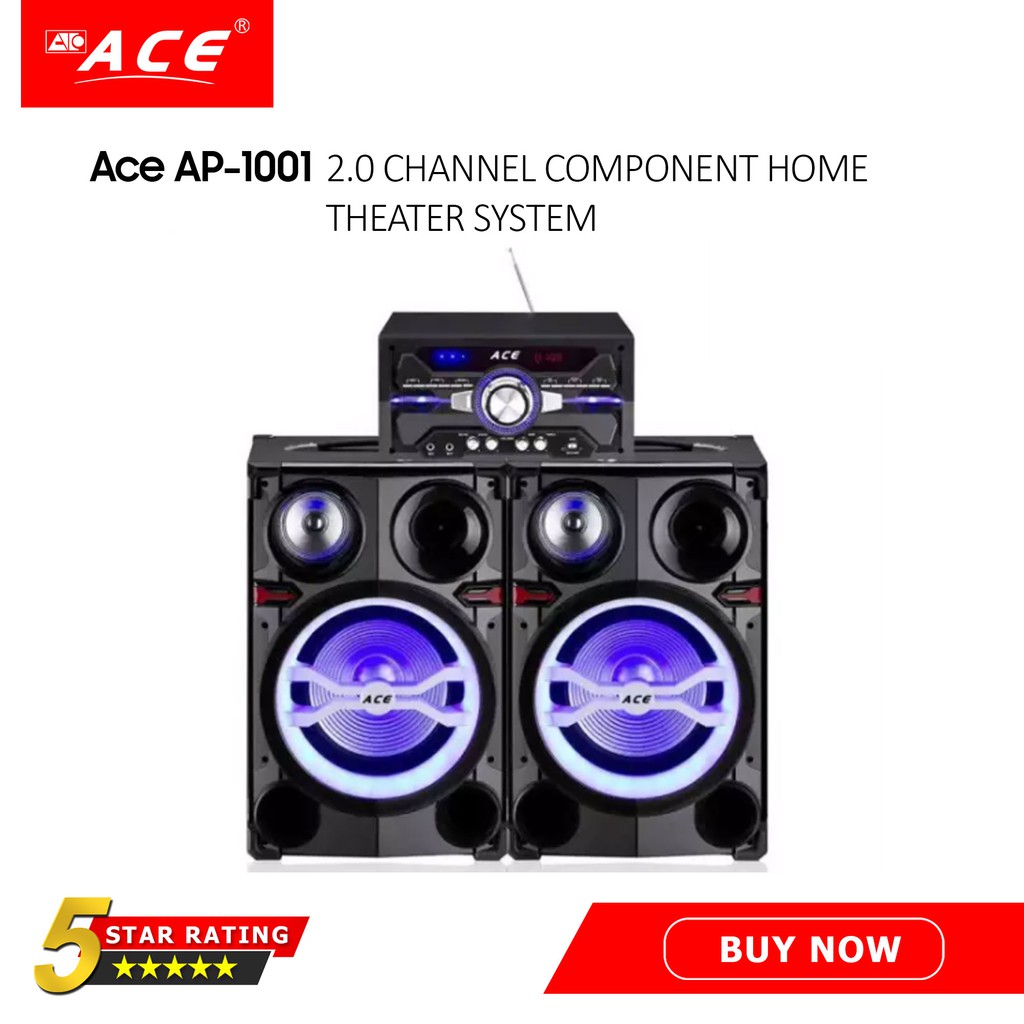 ACE AP-1001 2.0 Channel Home Theater System | Shopee Philippines