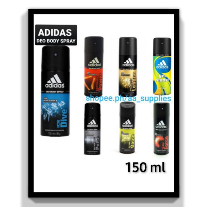 ADIDAS DEO BODY SPRAY FOR MEN 150ml | Shopee Philippines