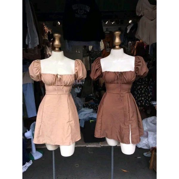 BSCO Slit Tiktok Dress | Shopee Philippines