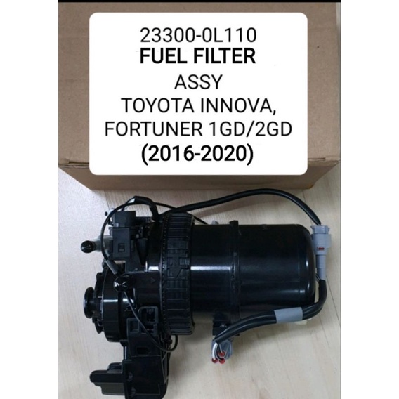 Fuel Filter Assy Toyota Innova, Fortuner 1GD/2GD (2016-2020) | Shopee ...