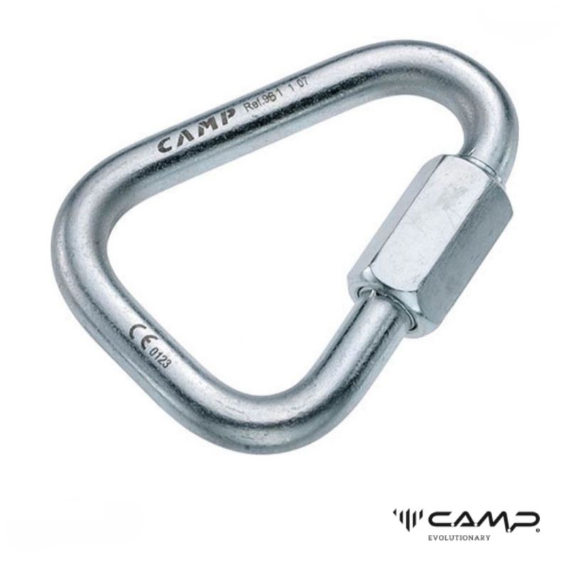 Camp Delta Quick Link Steel Carabiner 10mm Triangle Carabiner | Shopee ...