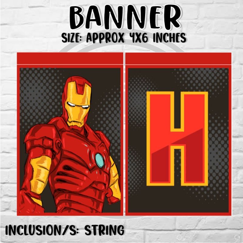 Iron man theme happy birthday banner | Shopee Philippines