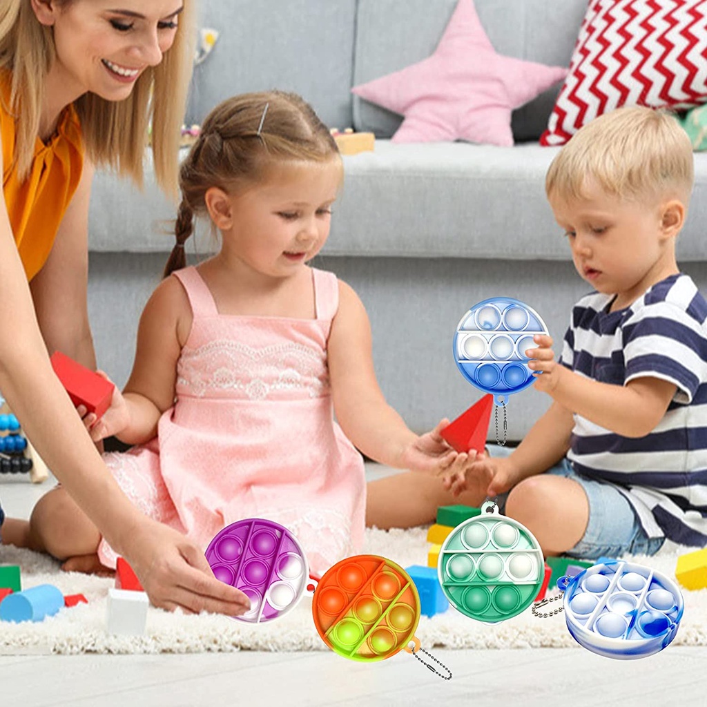 Mini Among Us Pop it Fidget Simple Dimple Toy Mini Hand Push Pop ...