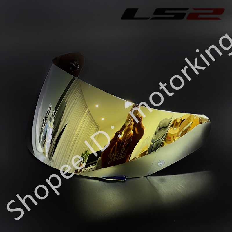 Ls2 Rookie Ls2 FF352 Gold Visor Lens | Shopee Philippines