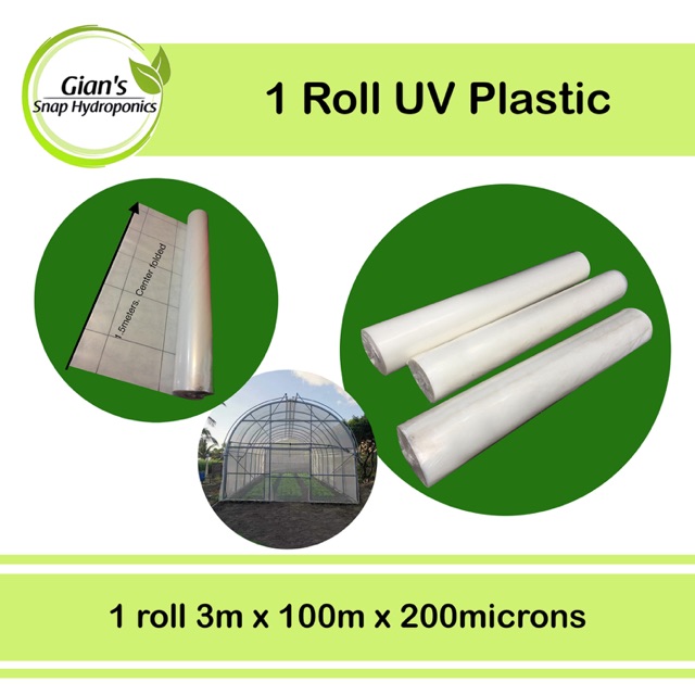 Uv plastic. 3mtrs x 100mtrs x 200microns | Shopee Philippines