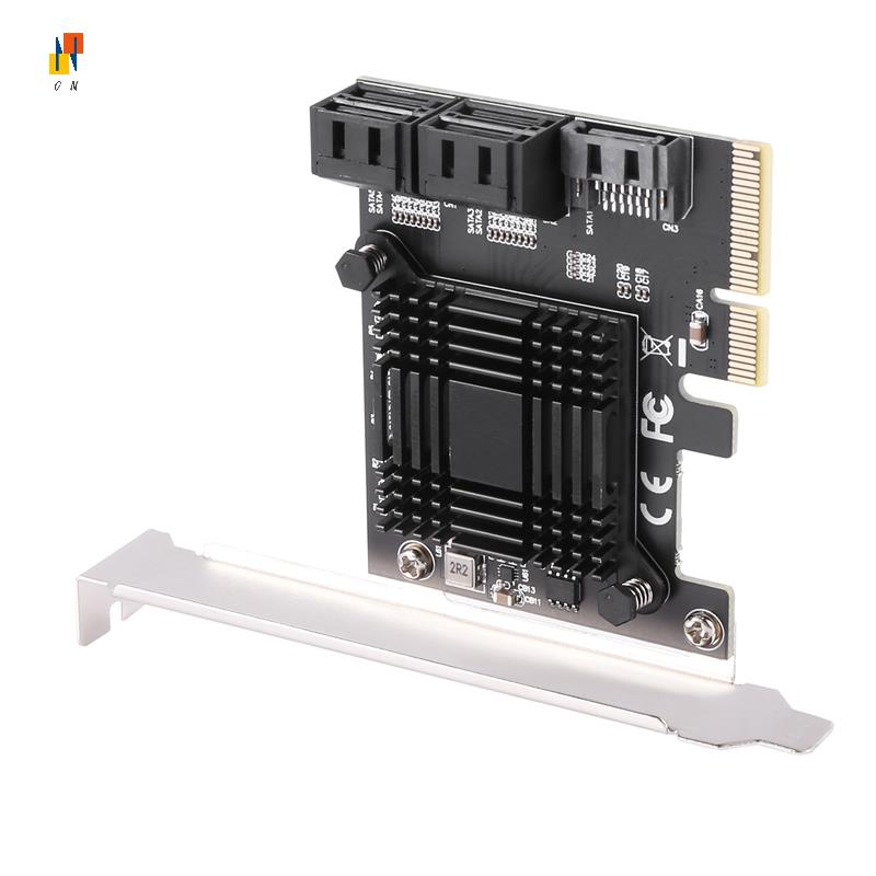PCIE to 5-Port SATA III 6 Gbps SATA Controller Expansion Card Computer ...