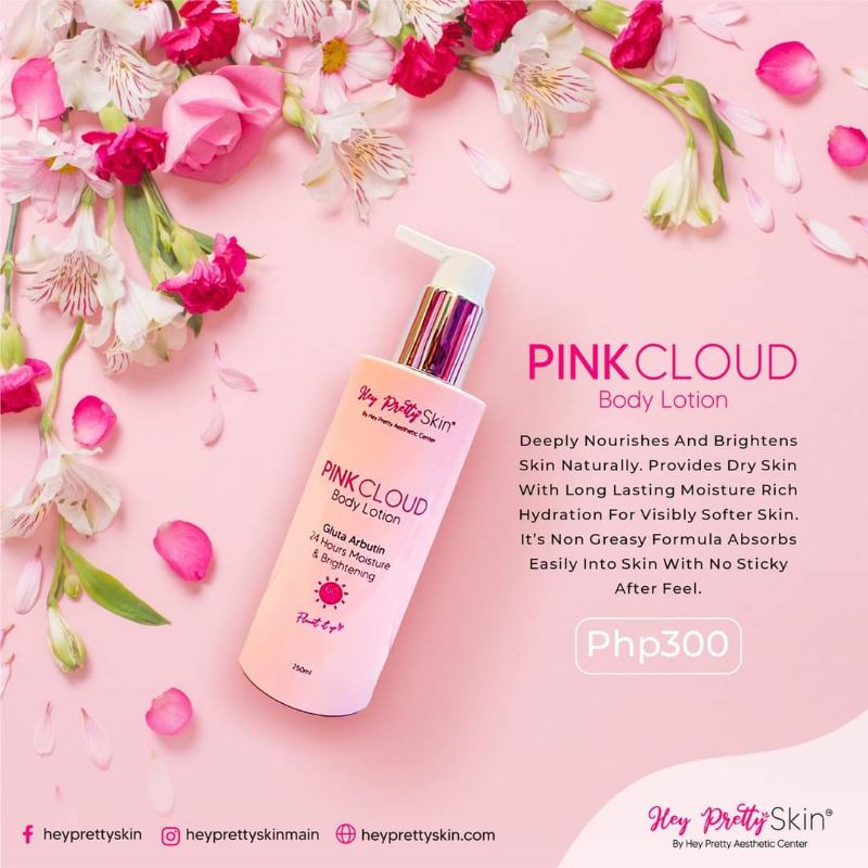 Hey Pretty Skin PINK CLOUD Body Lotion | Shopee Philippines