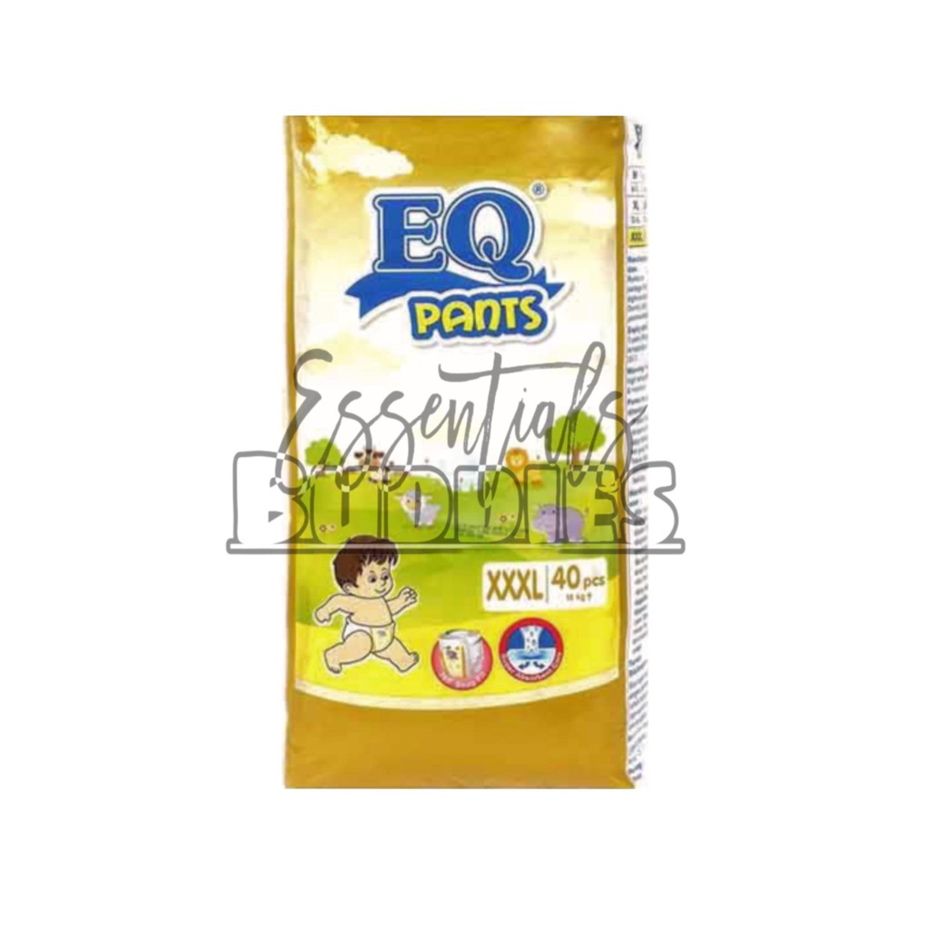 (ORIGINAL) EQ DIAPER PANTS (XXXL) 40 pcs + 2 free pads | Shopee Philippines