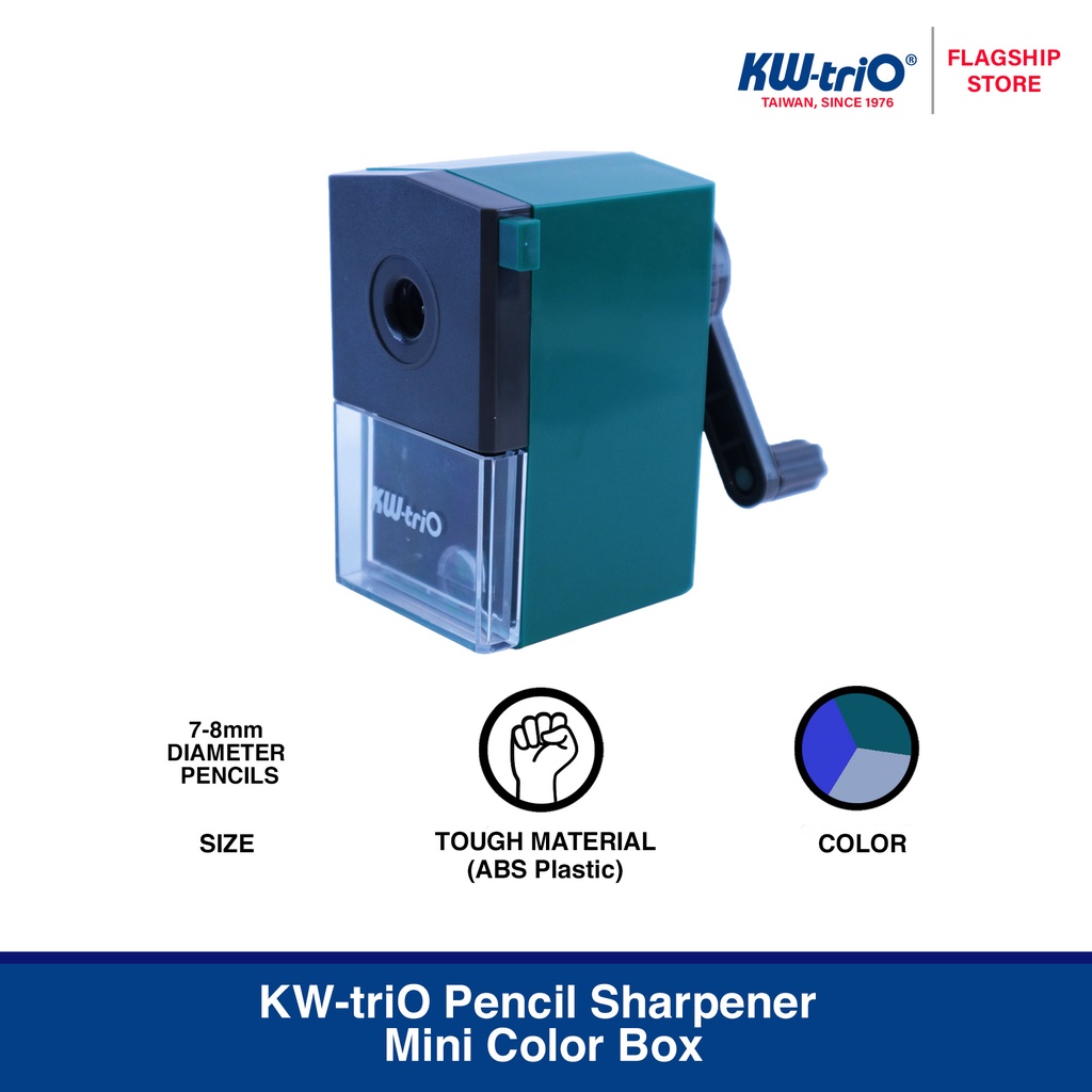 Kw-Trio Pencil Sharpener Mini Color Box [1516306A] | Shopee Philippines