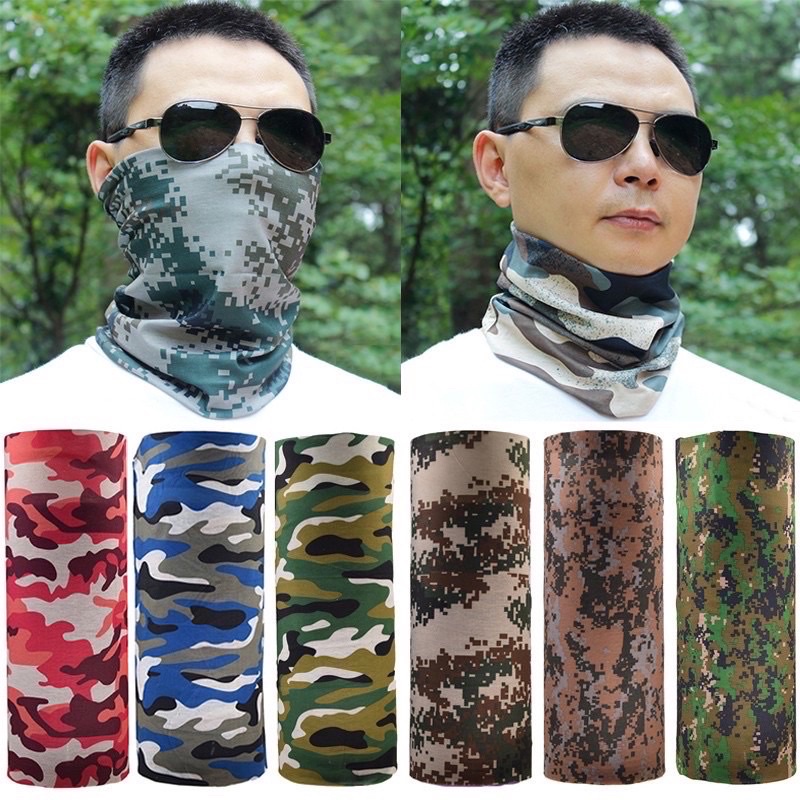 AKT 1pc Men Women Military Army Camo Camouflage Scarf Snood Neck Tube Balaclava Face Mask ...