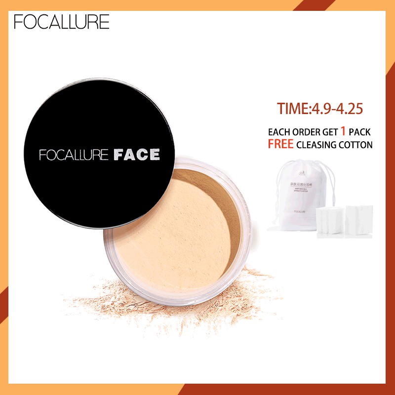 FOCALLURE 3 Colors Loose Setting Powder Oil Control Smooth Face Makeup ...