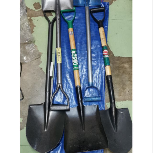 Pala/ shovel heavy duty, full metal / wood handle, full metal head ...