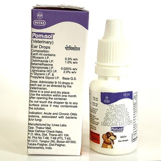 [FCR AGRIVET] Pomisol Eardrop 15ml for Pet / Para sa Tenga ng Aso Pusa ...