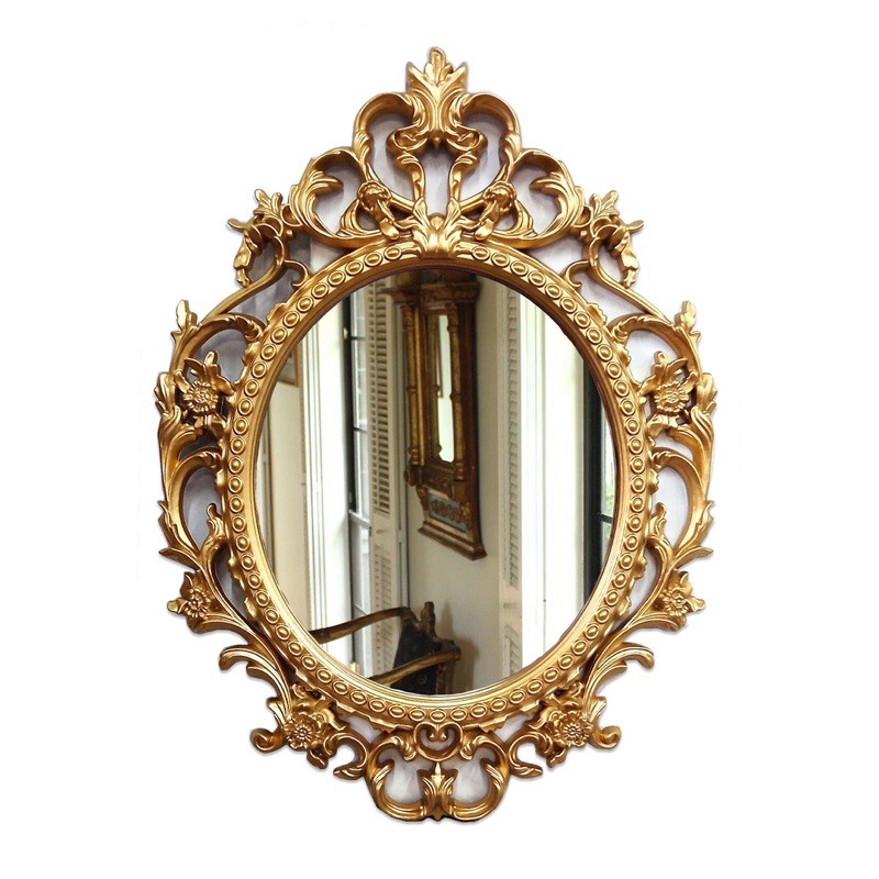 Ziyang high grade plastic Vintage Oval Wall Mirror for house or event ...