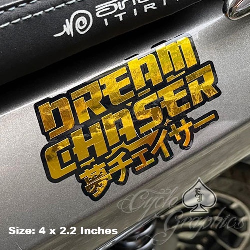 DREAM CHASER JDM STICKER DECAL MOTORCYCLE CARS | Shopee Philippines