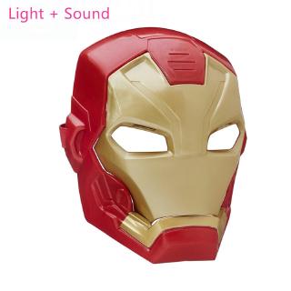 Marvel Avengers Figures Toy Iron Man Mask Light Sound Tony Stark Helmet ...