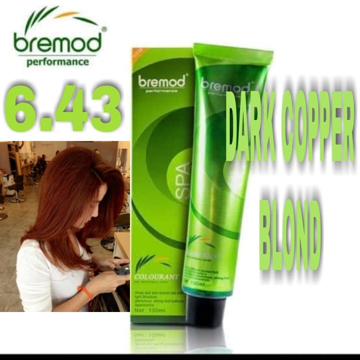 Bremod Performance SPA Hair Color ( 6.43 dark copper blond ) 100 ML ...