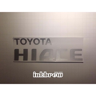 Toyota Hiace Tailgate Sticker for H200 Commuter | Shopee Philippines