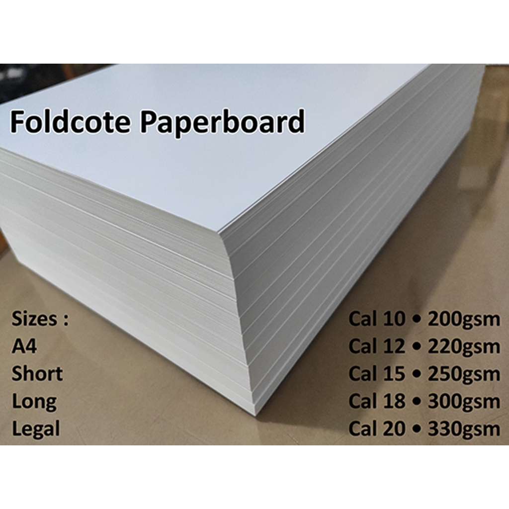 Foldcote Paper Board 200 330gsm 25 Sheets Per Pack Shopee Philippines