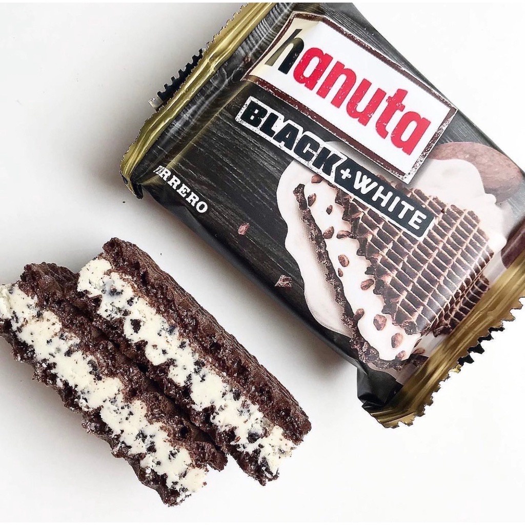 Hanuta Minis And Limited Edition Black n white Crispy Wafers Stuffed ...