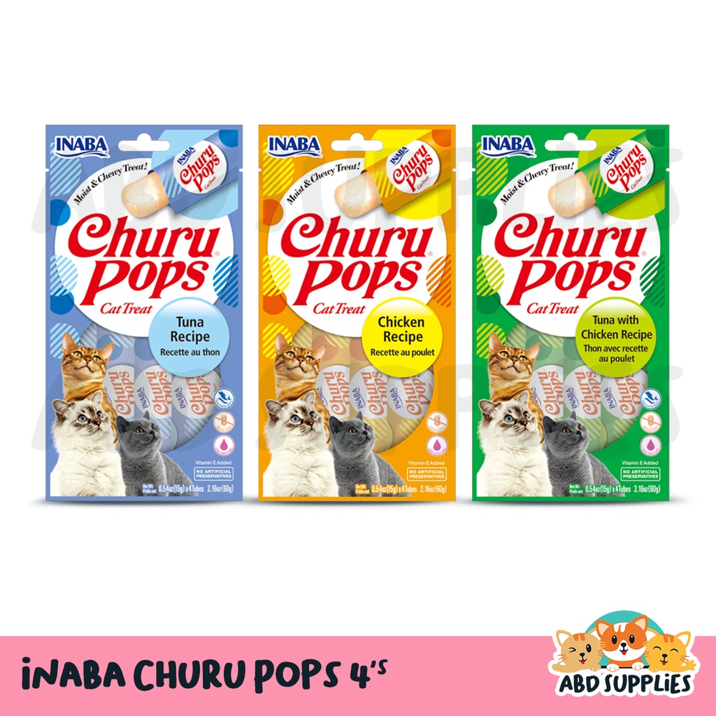 Inaba Ciao Churu Pops Cat Treats 15g (4 pcs per pack) | Shopee Philippines