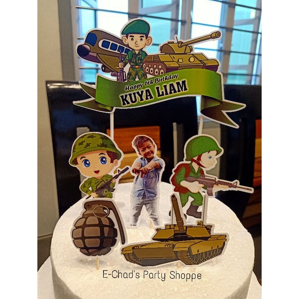 Soldier / Army theme cake topper | Shopee Philippines