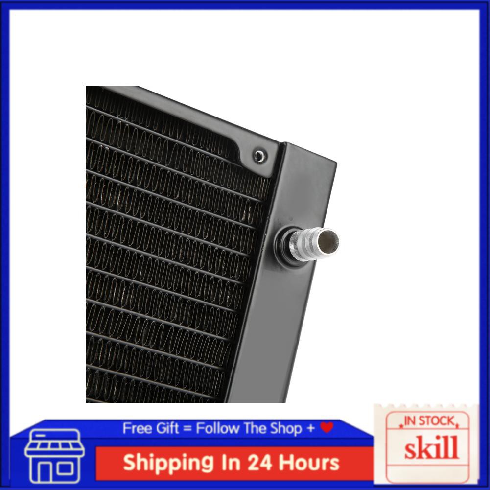 Skill PC Heat Exchanger Aluminium CPU Water Cooling Radiator 12 Tube ...