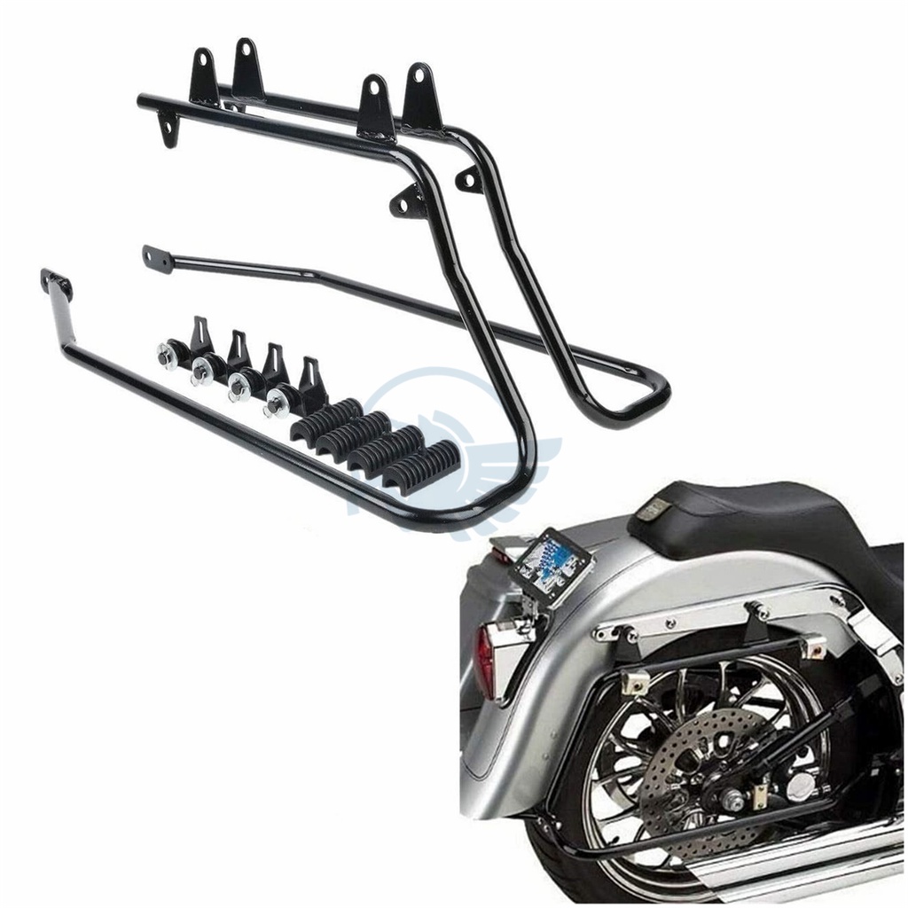 Hard Side Box Case Saddle Bags Support Mount Brackets for Harley ...