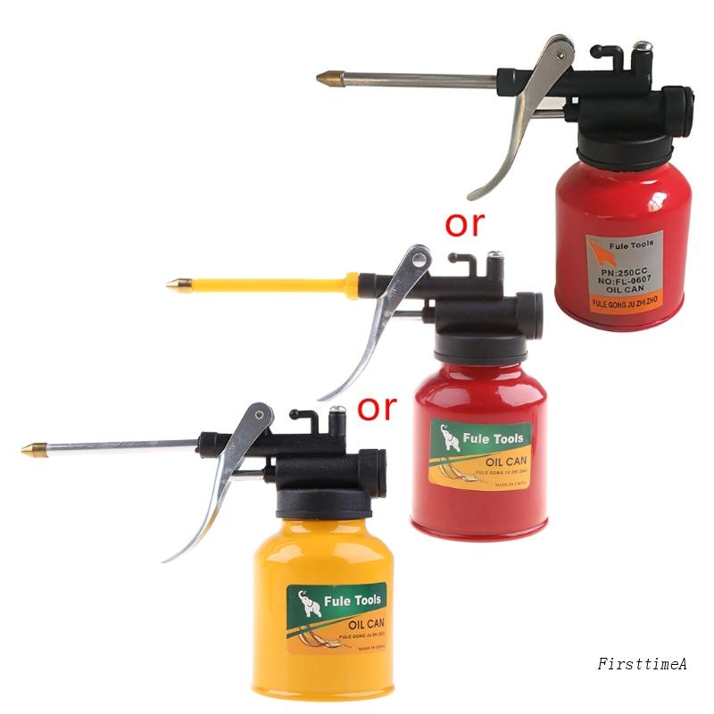 Fir 250ml Oil Can Plastic Hose Refueling Pot High Pressure Oiler Grease ...