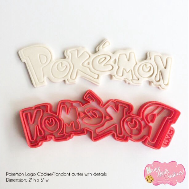 POKEMON LOGO FONDANT/COOKIE DECORATING CUTTER | Shopee Philippines
