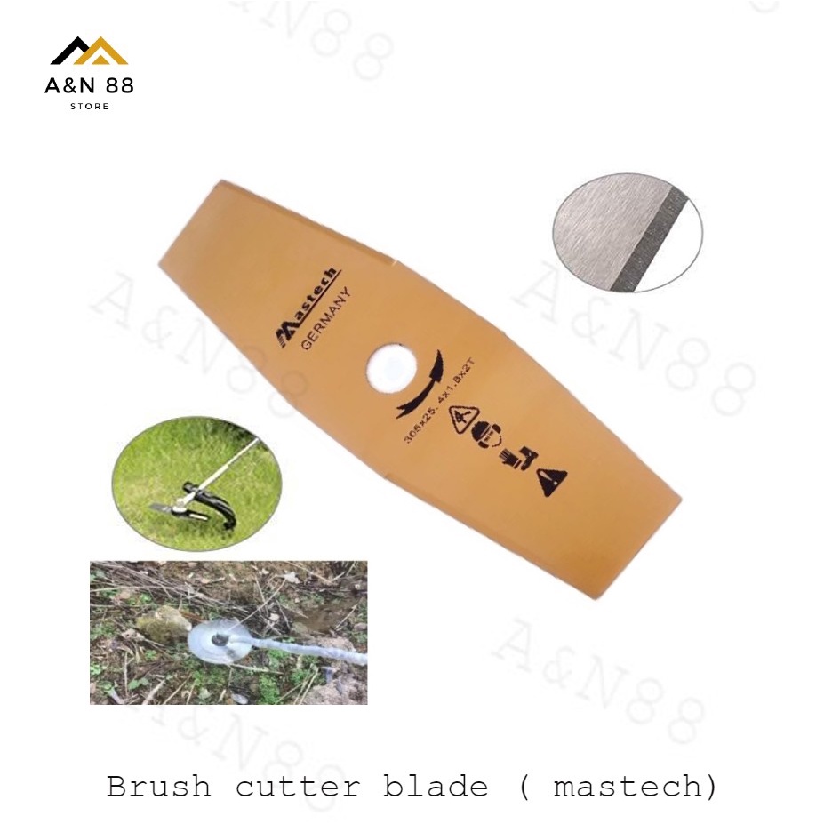 Grass Cutter Brush Cutter Steel Blade For 2-Stroke Mastech 2Teeth ...