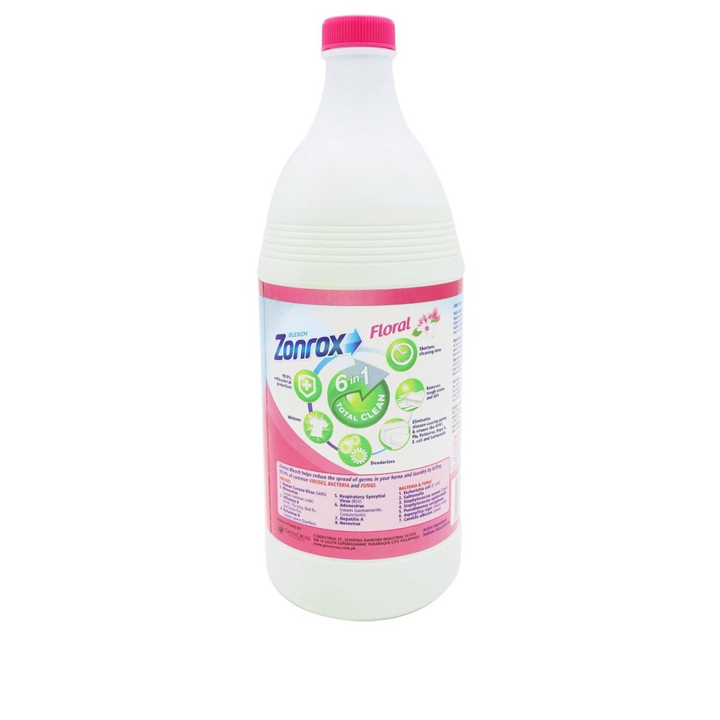 Zonrox Bleach Liquid Floral 1 liter | Shopee Philippines