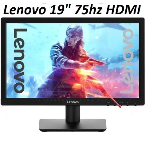 Lenovo 19 inch Wide LED monitor , 75hz, HDMI, Almost New, 2021-2022 ...