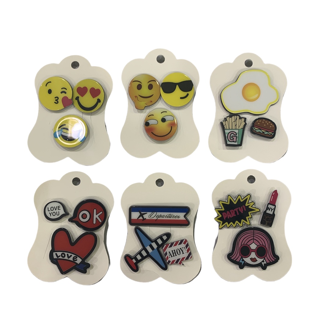 HAIRSTORY Cute Emoji Emoticon Lapel Pins | Shopee Philippines