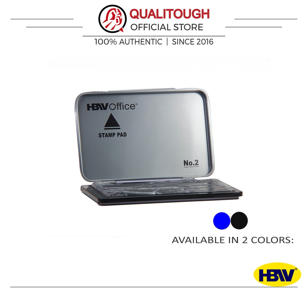 HBW stamp pad #2 5" black / blue / dry / no ink | Shopee Philippines