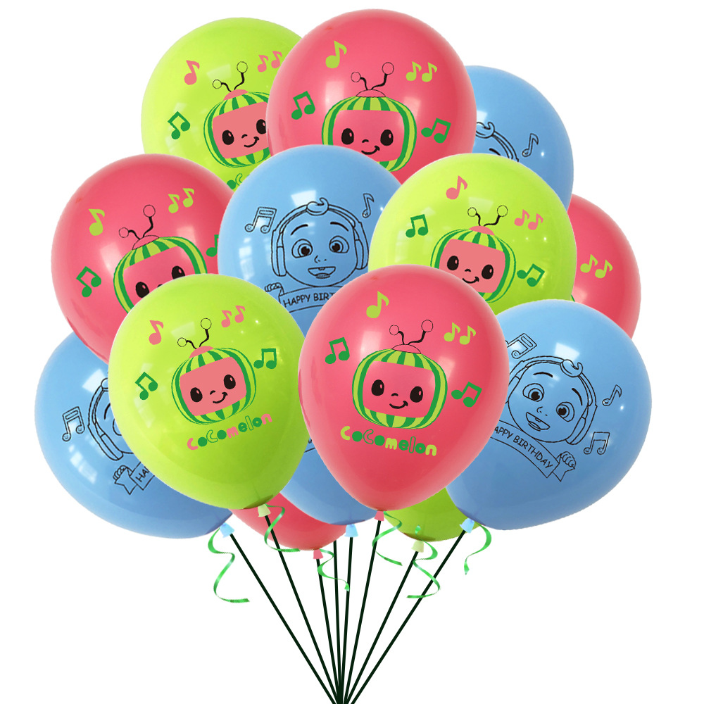 1pcs Cocomelon Latex Balloon Set Game Party Birthday Wedding Balloons ...