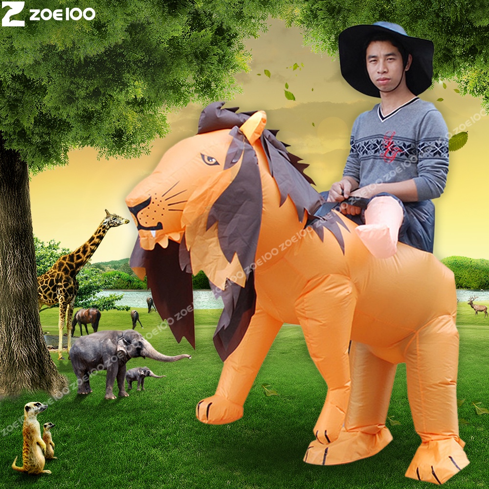 Lion inflatable suit inflatable lion lion lion mount Halloween costume ...