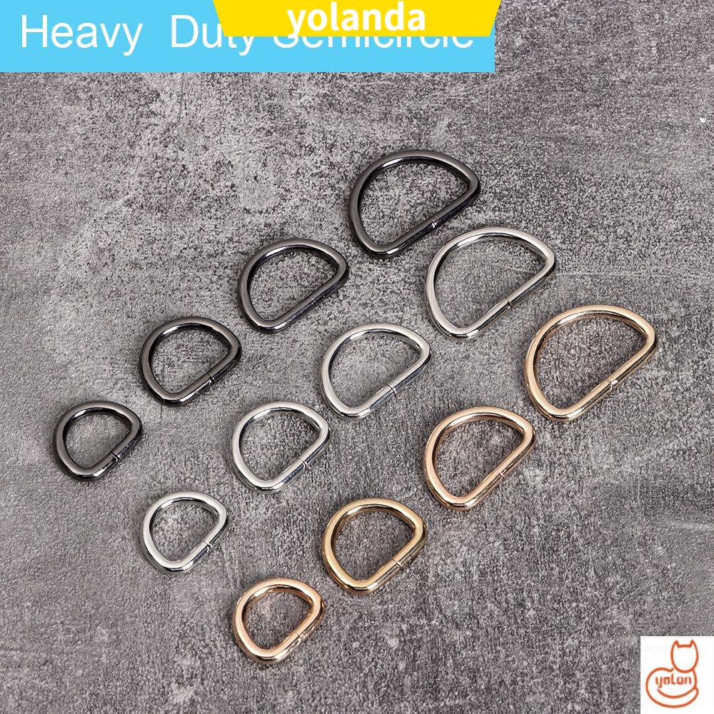 YOLA 20Pcs Practical D Rings Semicircle Buckle Clips DIY Accessories ...
