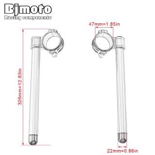 7/8'Motorcycle 47mm Clip On Fork Riser Handlebar For Yamaha R15 V3 2017 ...