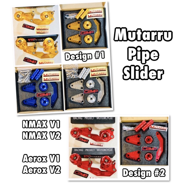 Mutarru Pipe Slider NMAX V1, NMAX V2, Aerox V1, Aerox V2 | Shopee Philippines