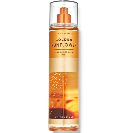 Bath & Body Works Body Fine Fragrance Mist - GOLDEN SUNFLOWER - 88ml ...