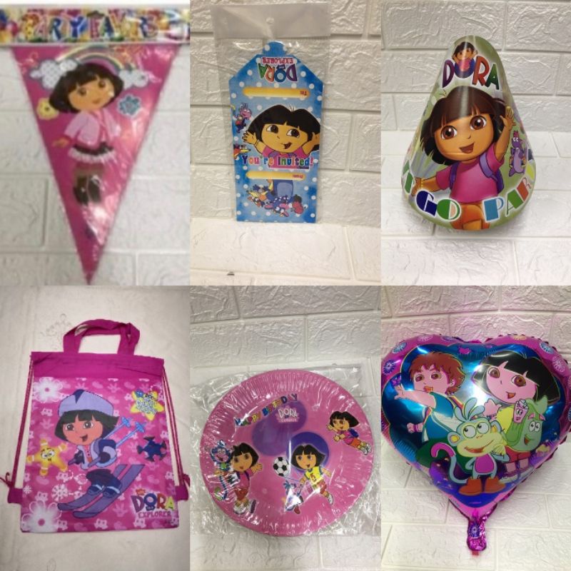 Dora The Explorer Theme Happy Birthday Party Decorations Banderitas ...