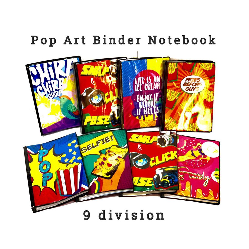 Springleaf - Pop Art Binder notebook 9 division | Shopee Philippines
