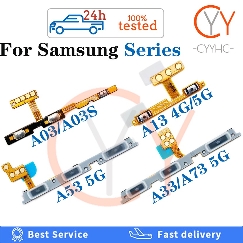 Volume Button Power Switch On Off Button Flex Cable For Samsung Galaxy A03 Core A03S A13 A33 A53 ...