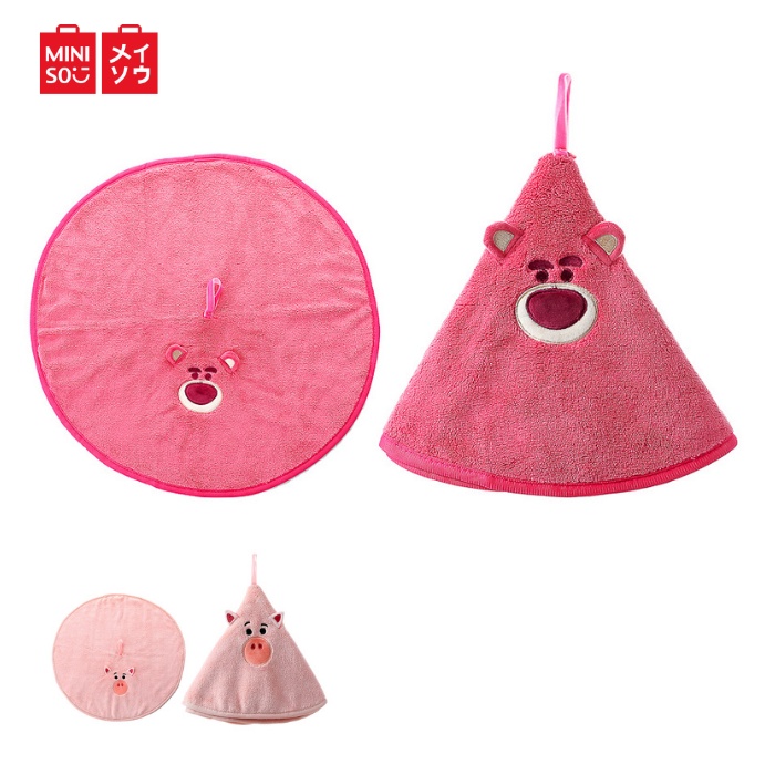 Miniso Toy Story Collection Round Hand Towel Hamm Lotso | Shopee ...