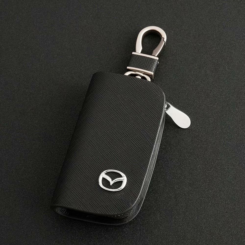 MAZDA Key Cover Case keychain Holder Leather Smart Remote case Fob Case ...
