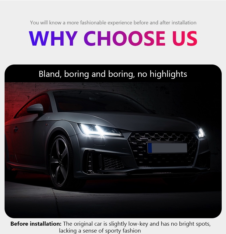 1PC RGB Engine Hood Light, DRL Car Daytime Driving led Light Bar ...