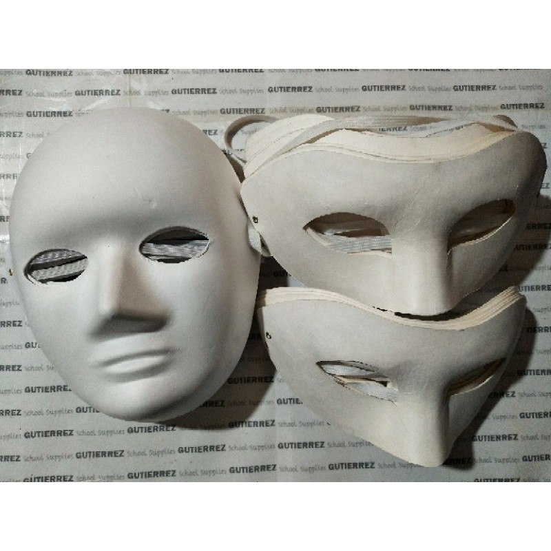 Paper Mache full or half mask | festival maskara mask | Shopee Philippines