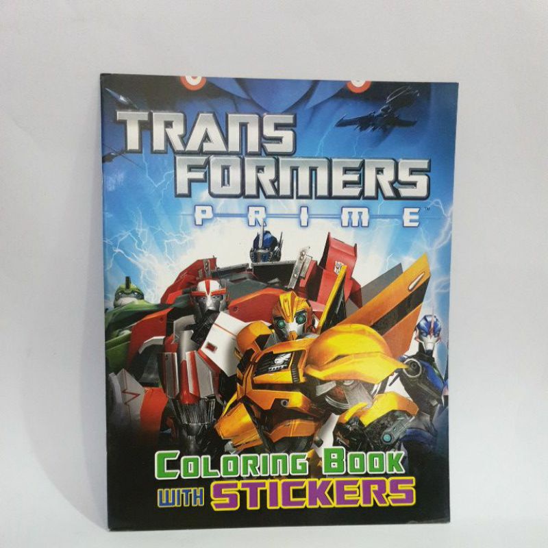 Transformers Coloring Book with Stickers | Shopee Philippines